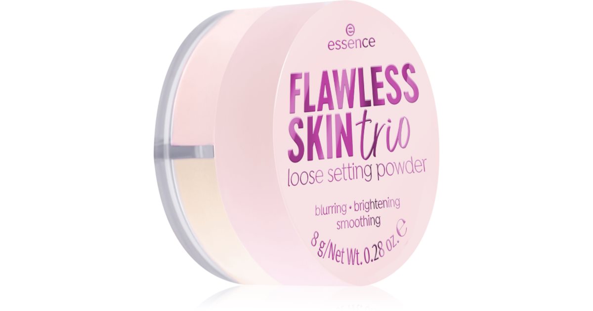 essence Flawless Skin Trio sypki puder utrwalający