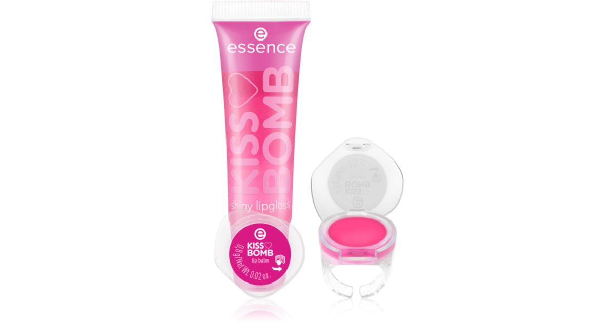 essence KISS BOMB shiny lipgloss & lip balm kit lèvres | notino.fr