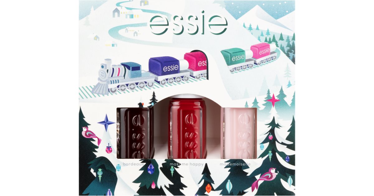 essie mini triopack christmas nail polish set | notino.co.uk