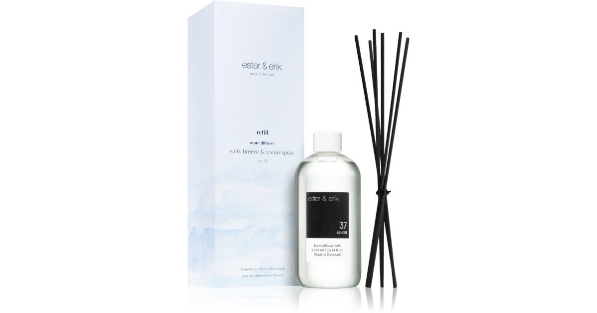 ester & erik room diffuser salty breeze & ocean spray (no. 37) refill ...
