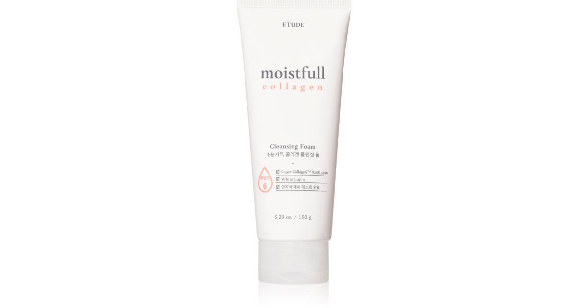 ETUDE Moistfull Collagen Gentle Cleansing Foam with moisturising effect ...