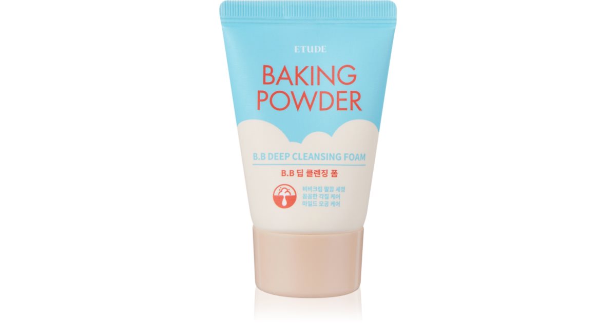 ETUDE Baking Powder deep cleansing creamy foam with exfoliating effect ...