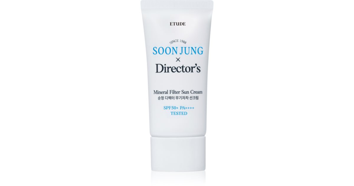 ETUDE SoonJung X Directors Sun Cream protective mineral cream for face and sensitive areas SPF 50 notino