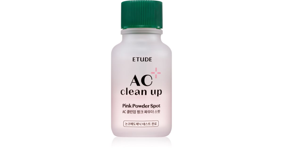 ETUDE AC Clean Up Pink Powder Spot topical acne treatment with soothing ...