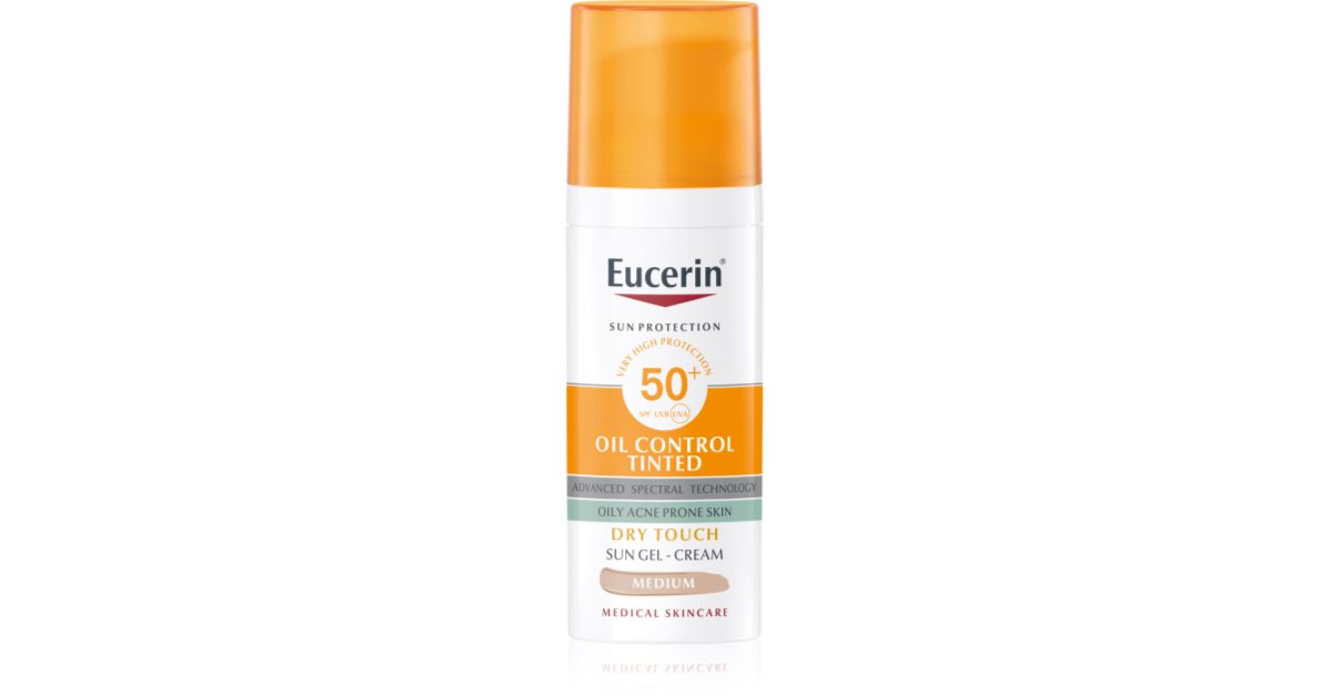 Eucerin Sun Oil Control Tinted sun gel cream SPF 50+ | notino.co.uk