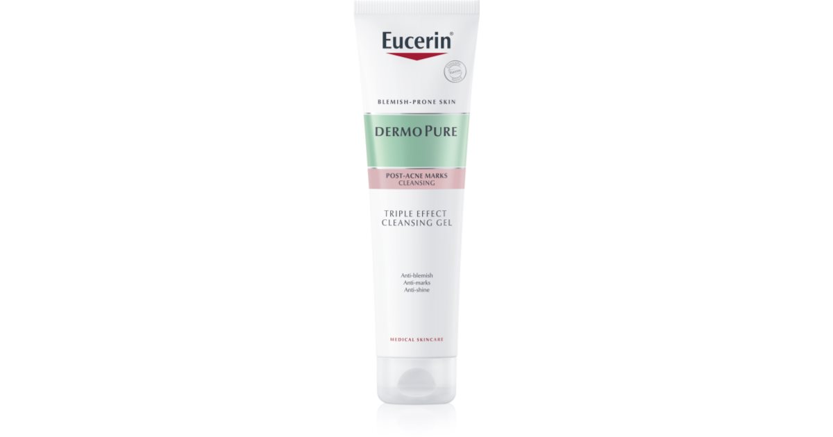 Eucerin DermoPure Triple Effect Cleansing Gel exfoliating cleansing gel ...