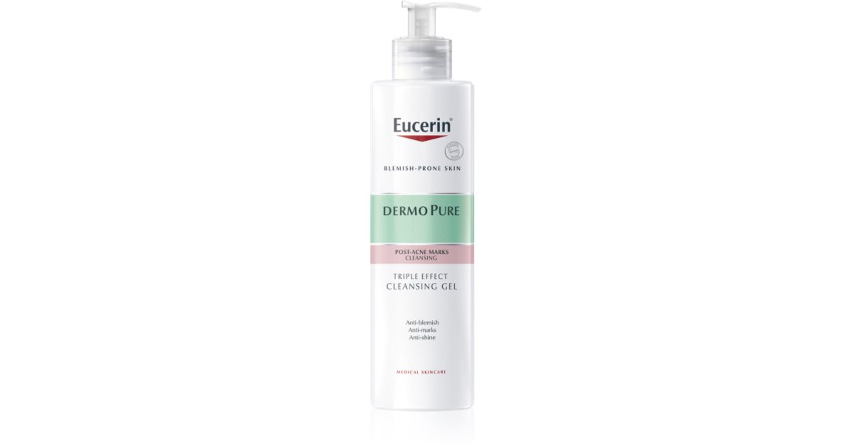 Eucerin DermoPure Triple Effect Cleansing Gel Exfoliating Cleansing Gel ...
