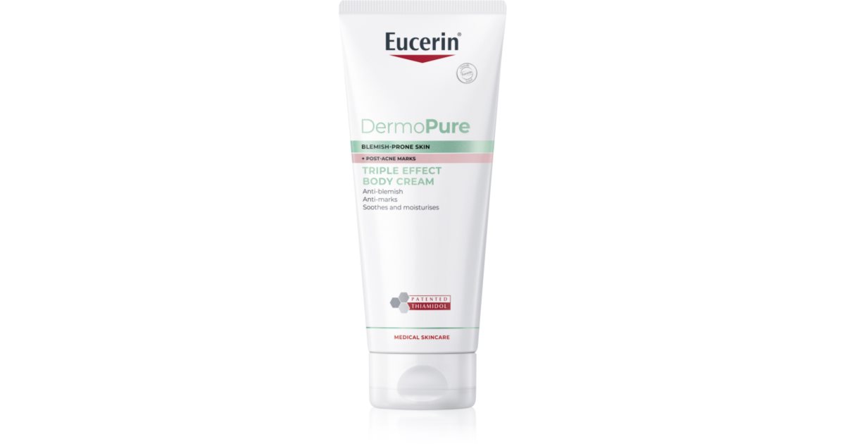 Eucerin DermoPure crème pour le corps effet triple | notino.fr
