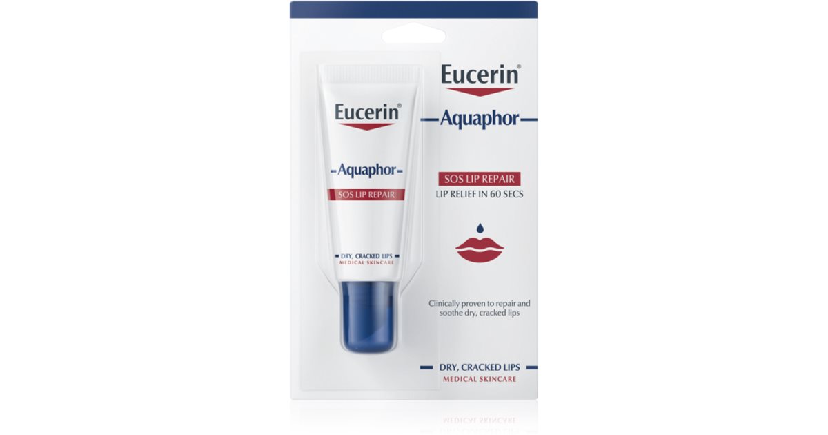 Eucerin Aquaphor bálsamo regenerador para lábios | notino.pt