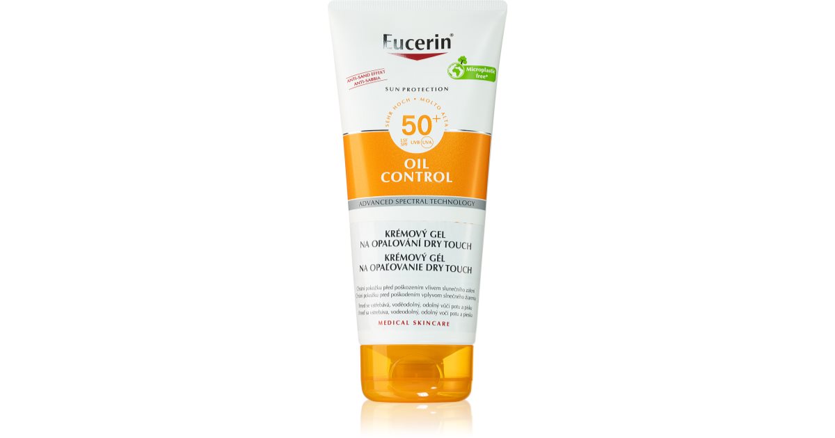 Eucerin Sun Dry Touch Oil Control gel cremoso solar SPF 50+ | notino.pt