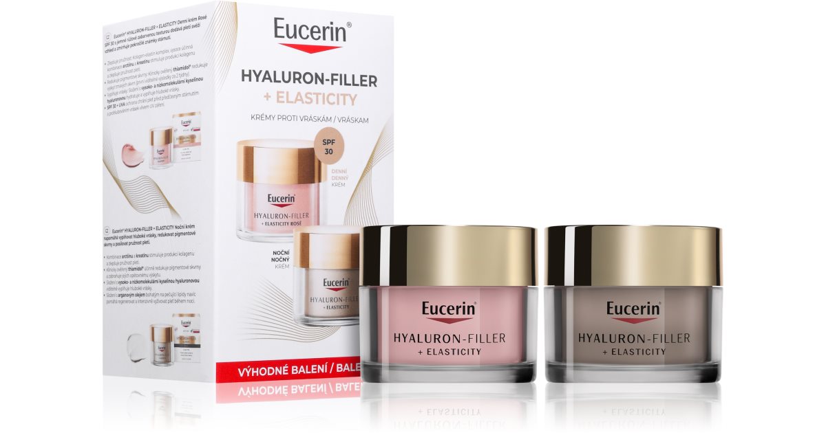 Eucerin Hyaluron-Filler + Elasticity Rosé Economy Pack for mature skin ...