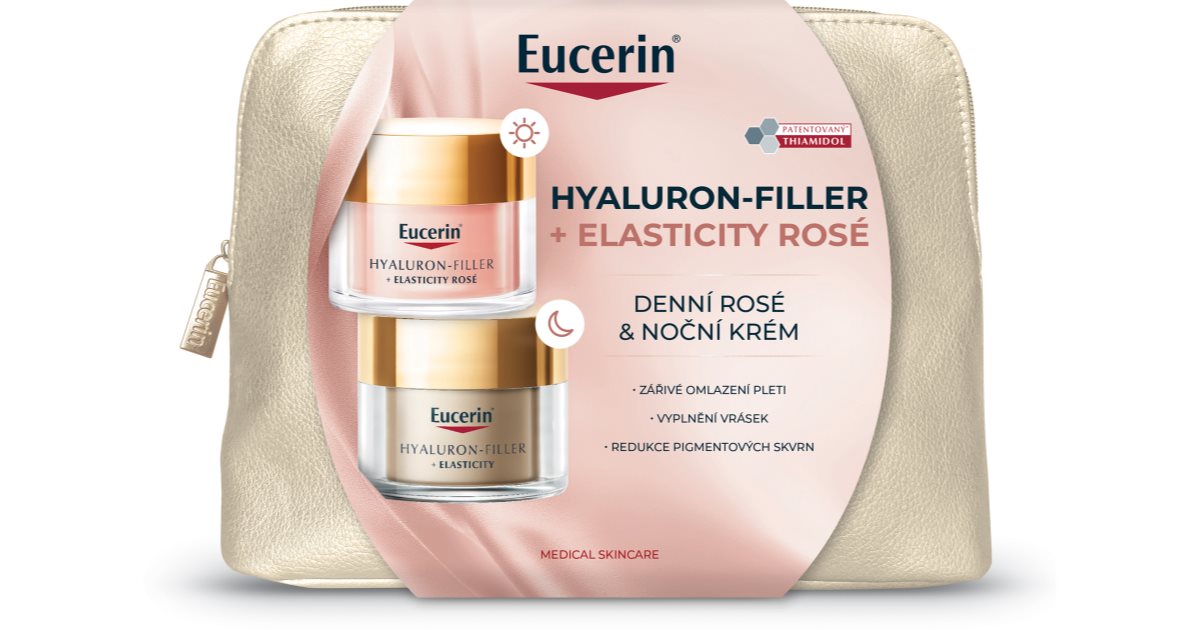 Eucerin Hyaluron-Filler + Elasticity Rosé vianočná darčeková sada ...