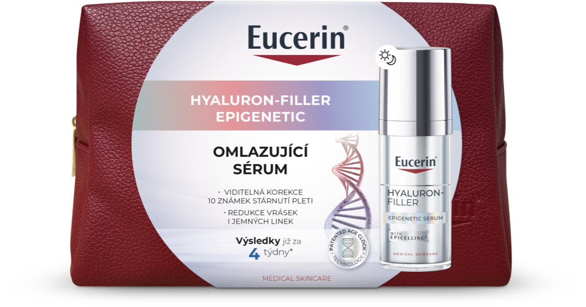 Eucerin Hyaluron-Filler Epigenetic rejuvenating serum cosmetic bag ...