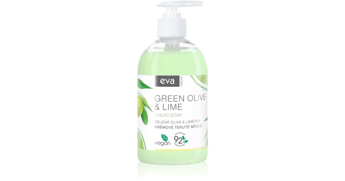 Eva Natura Green olive & Lime Crèmige Vloeibare Zeep voor de Handen ...