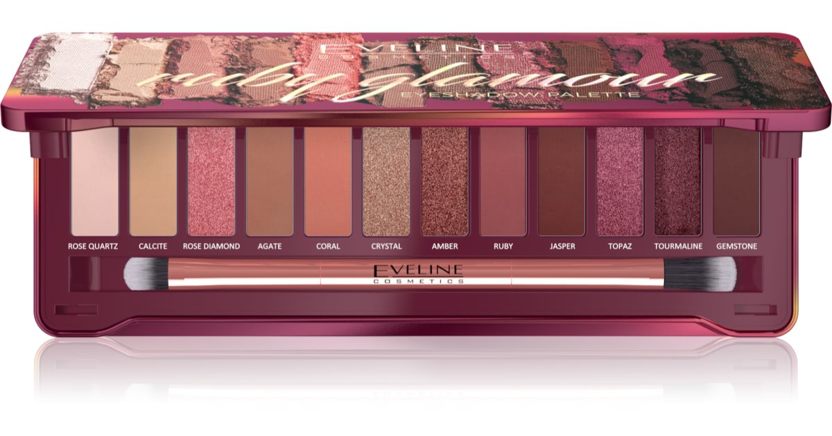 Eveline Cosmetics Ruby Glamour paletka očných tieňov | notino.sk