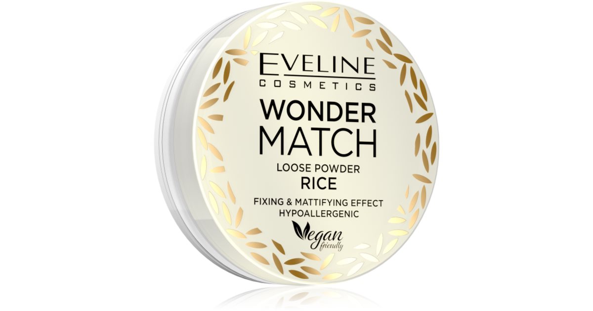 Eveline Cosmetics Wonder Match poudre de fixation transparente effet mat | notino.fr