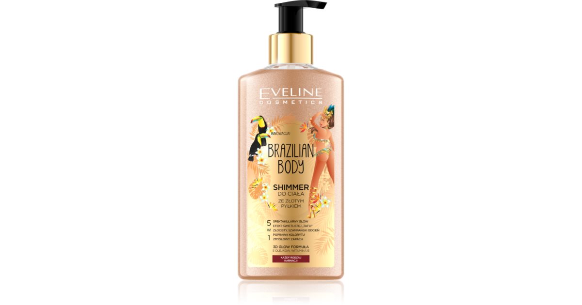 Eveline Cosmetics Brazilian Body Body Emulsion with glitter reviews ...