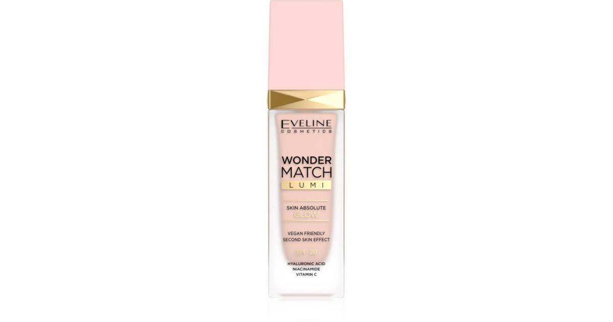 Eveline Cosmetics Wonder Match Lumi nawilżający podkład z efektem ...