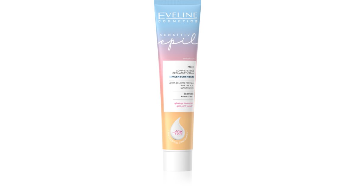 Eveline Cosmetics Sensitive Epil Body Hair Removal Cream for sensitive ...