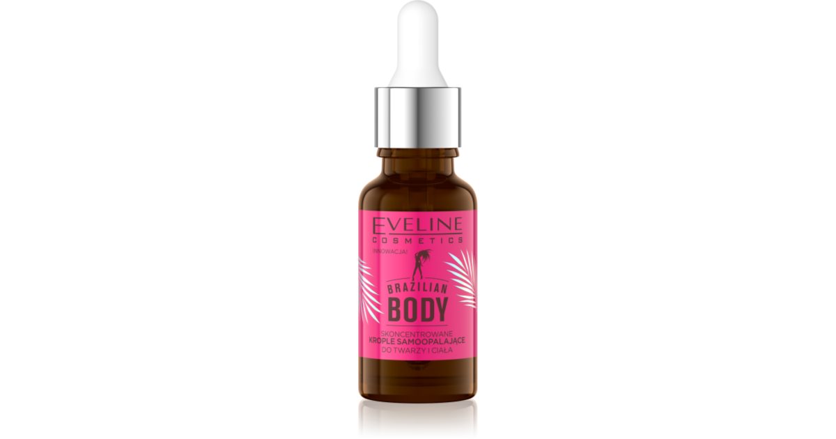 Eveline Cosmetics Brazilian Body Self-Tanning Drops for face and body ...