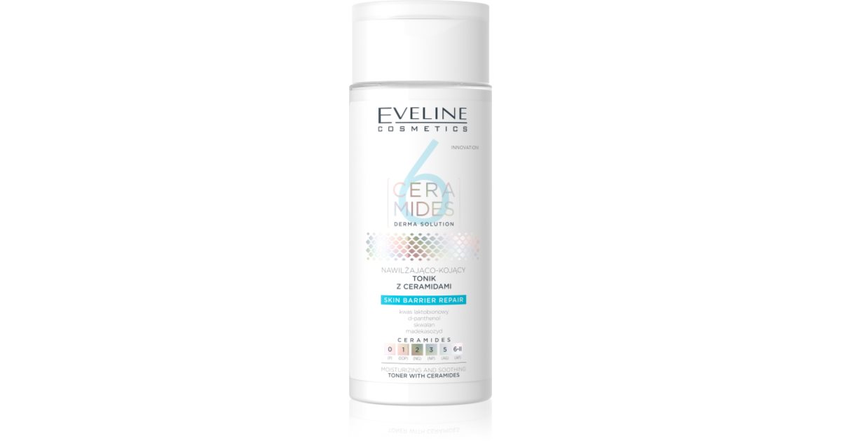 Eveline Cosmetics 6 Ceramides softening and hydrating toner with ...