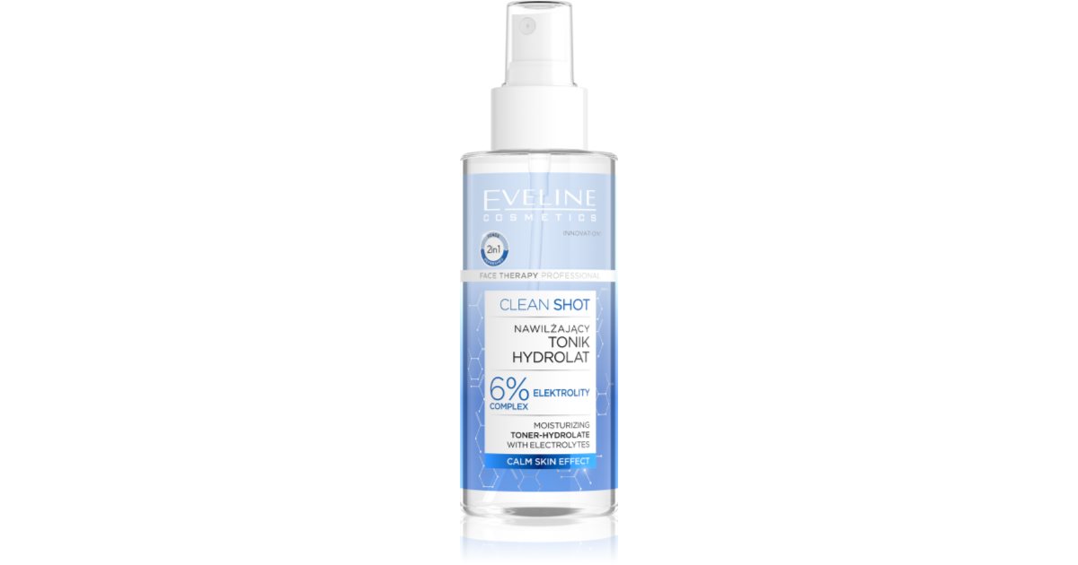 Eveline Cosmetics Clean Shot 6% Electrolyte Complex lotion tonique ...