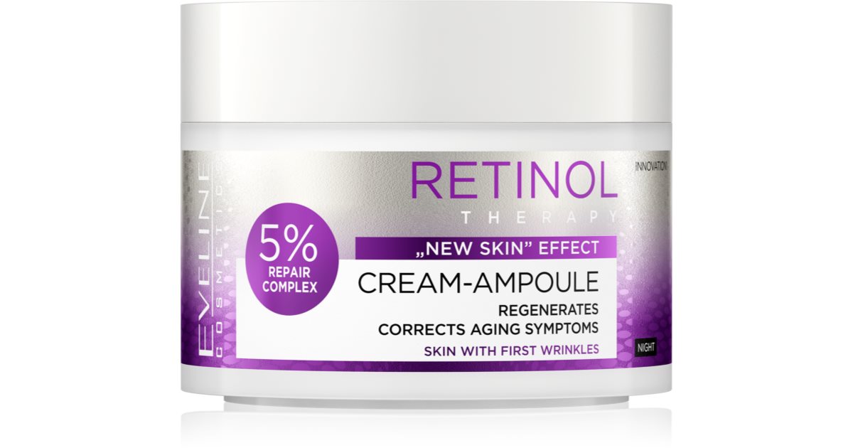 Eveline Cosmetics Cream-Ampoule Retinol regenerating night cream to ...