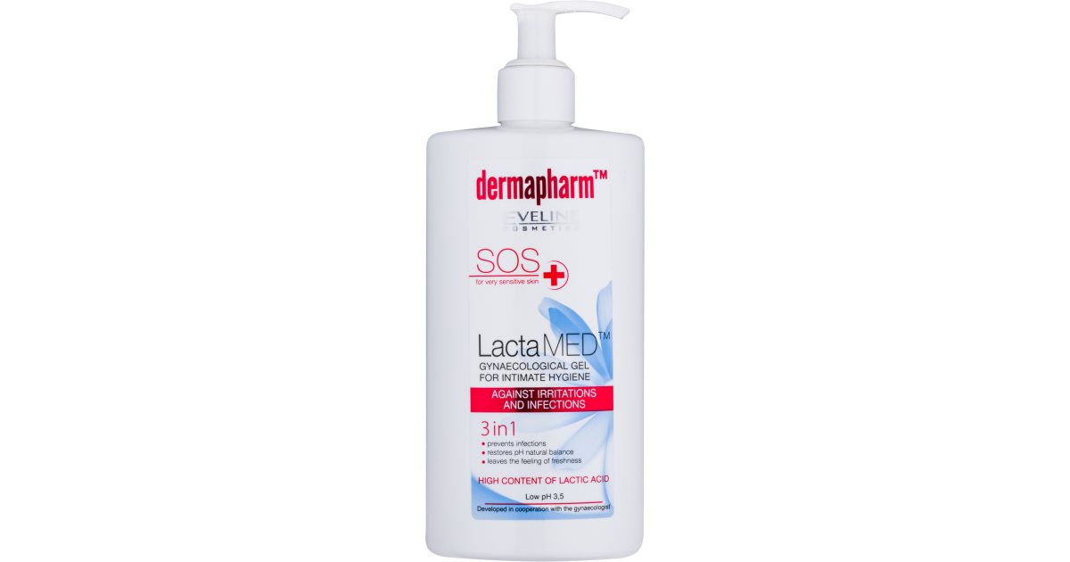 Eveline Cosmetics Dermapharm LactaMED intimate hygiene gel for ...