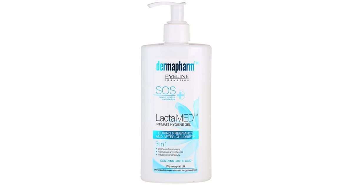 Eveline Cosmetics Dermapharm LactaMED Intimate hygiene gel For Pregnant ...