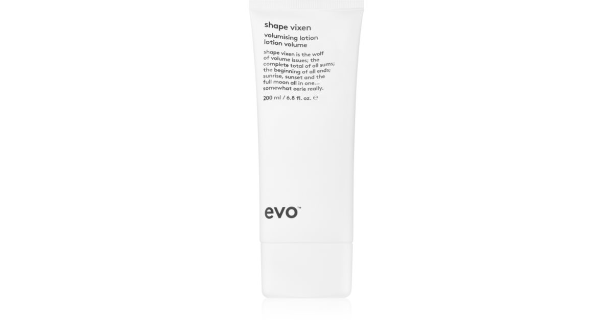 EVO The Therapist Hydrating Shampoo styling lotion for hair volume ...