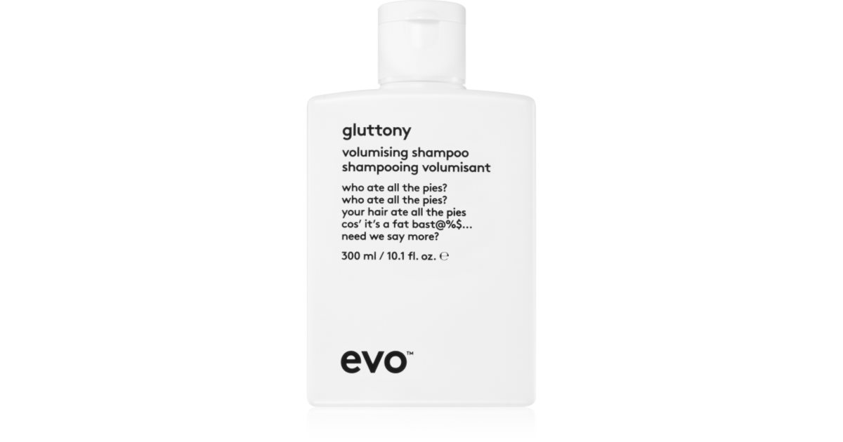 EVO Volume Gluttony Volume Shampoo for fine hair and hair without ...