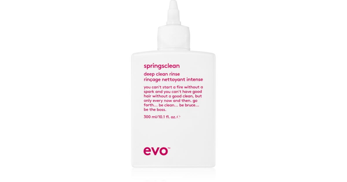 EVO Springsclean Deepclean Rinse deep cleanse clarifying shampoo for ...