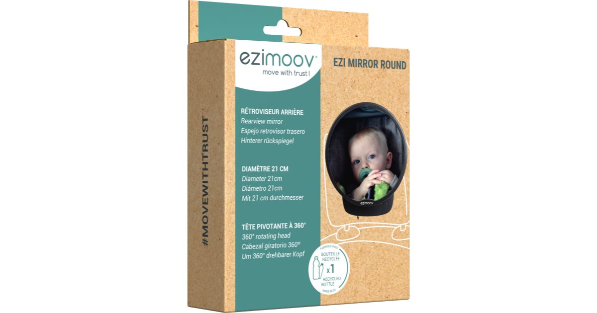 Ezimoov EZI MIRROR ROUND Eco friendly mirror for cars | notino.co.uk