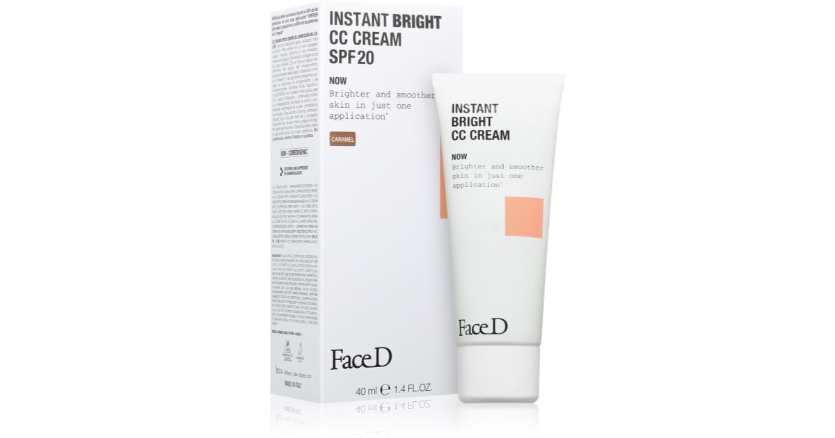 Face D Instant Bright CC cream idratante SPF 20 | notino.it