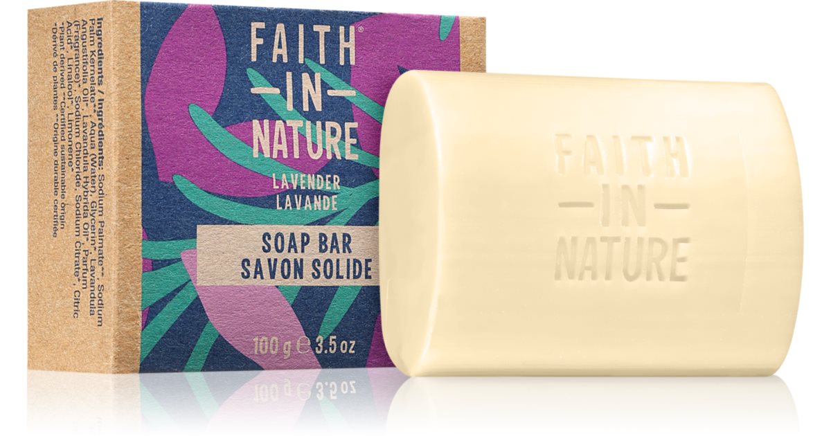 Faith In Nature Hand Made Soap Lavender savon solide naturel arôme ...