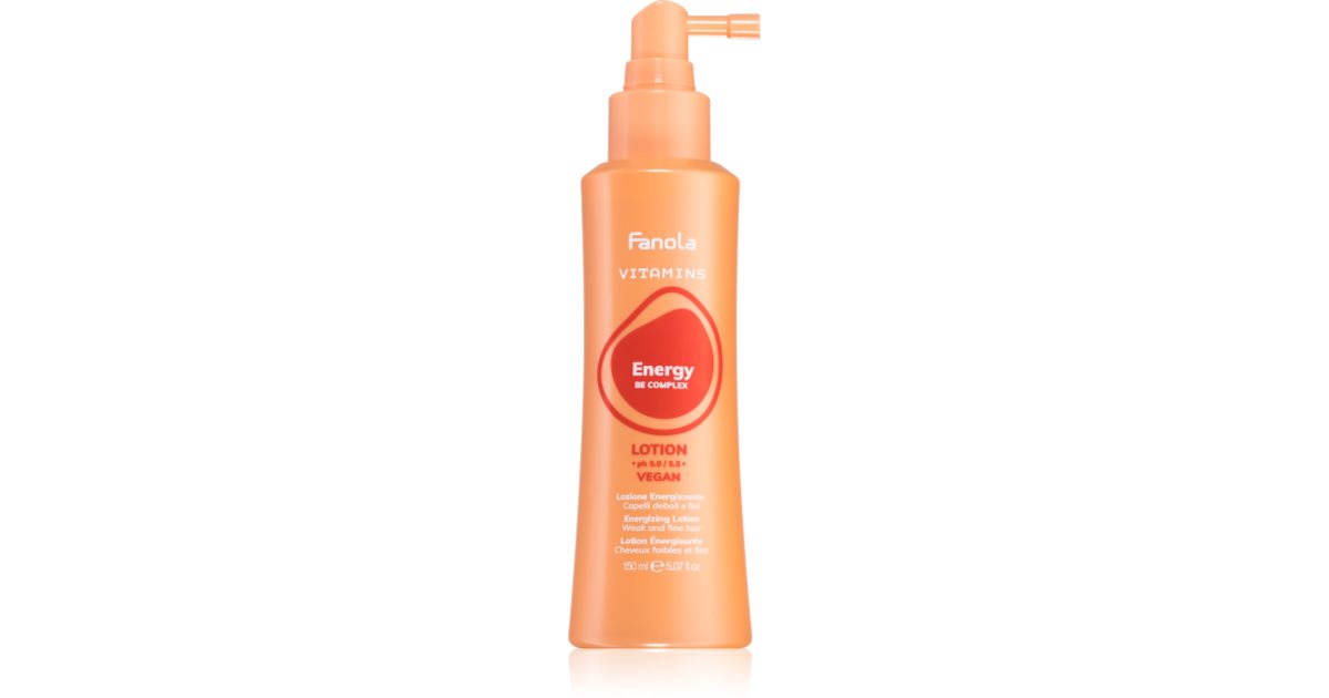 Fanola Vitamins Energizing Lotion soin énergisant pour cheveux fins et ...