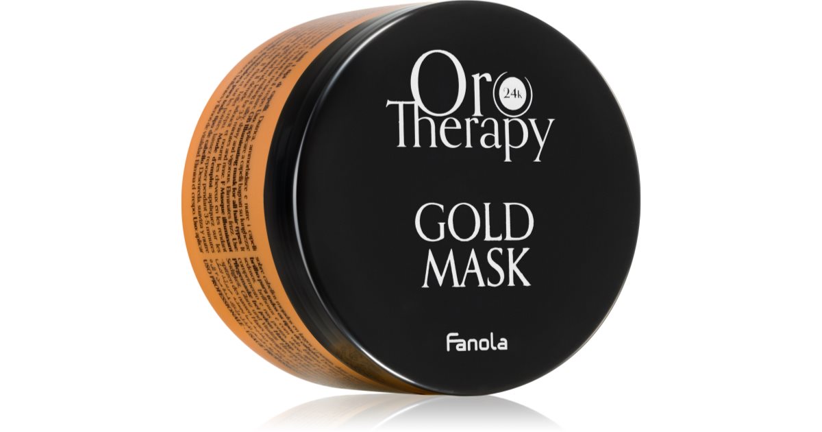 Fanola Oro Therapy Gold Mask Hydrating Mask for dry and unruly hair ...