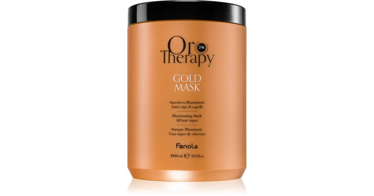 Fanola Oro Therapy Gold Mask masque cheveux à l'or 24 carats | notino.fr
