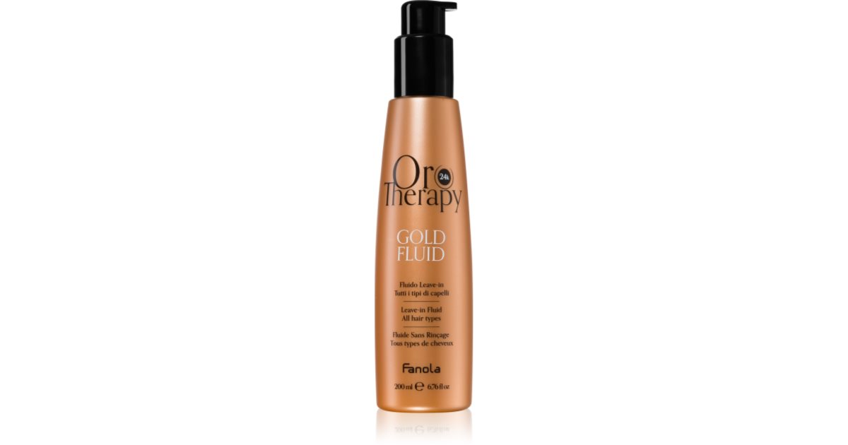 Fanola Oro Therapy Gold Fluid Haarmilch mit 24 Karat Gold | Notino