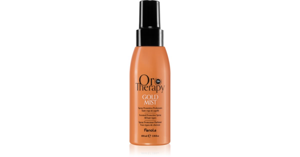 Fanola Oro Therapy Gold Mist Styling Protective Hair Spray with 24 ...