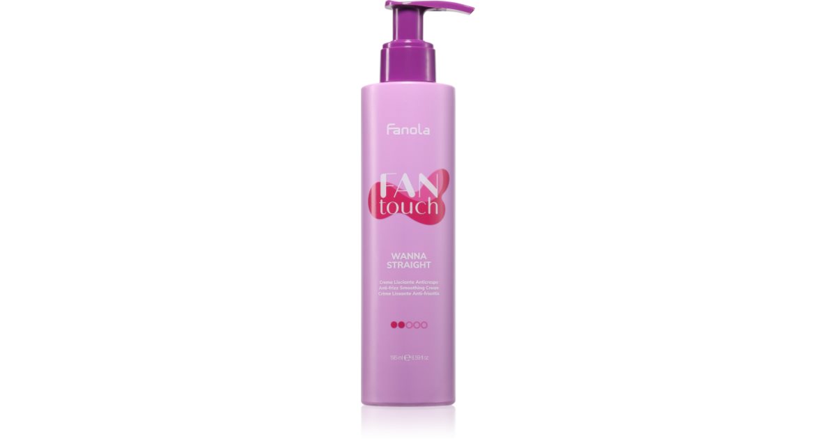 Fanola FAN touch Wanna Straight crème lissante pour cheveux anti ...