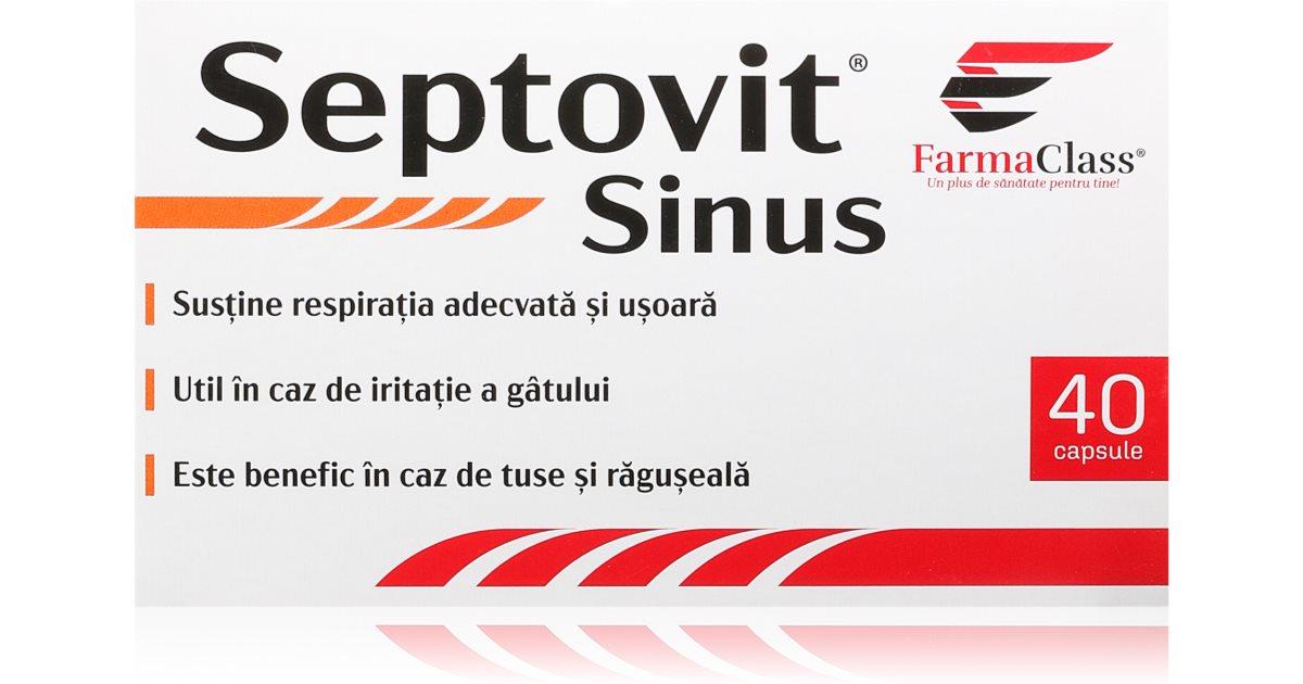 FarmaClass Industry SeptoVit Sinus capsule pentru calmarea mucoasei ...