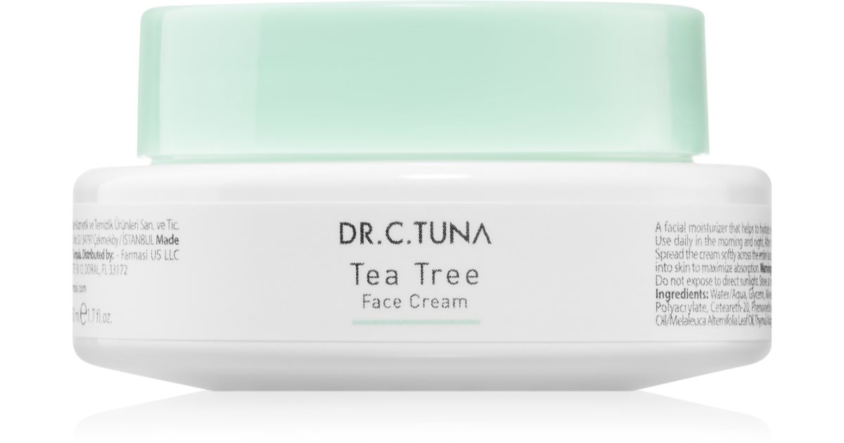 Farmasi Dr. C. Tuna Tea Tree moisturising cream for oily skin | notino ...