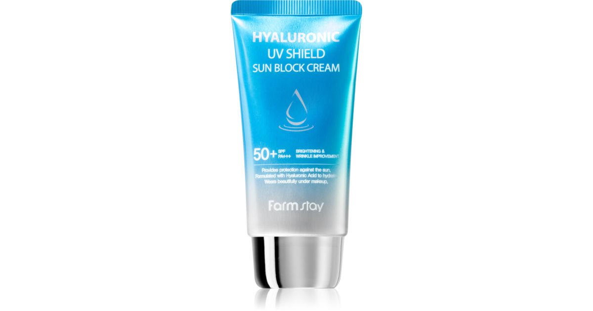 Farmstay Hyaluronic UV Shield Sun Block Cream Protective Facial Cream ...