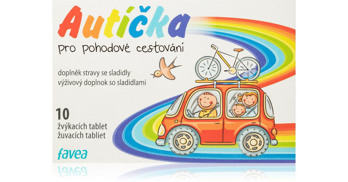 FAVEA Cars Näritavad tabletid iivelduse vastu | notino.ee