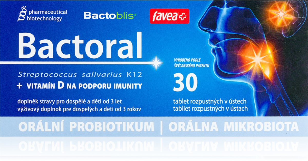 FAVEA Bactoral + Vitamin D tablety s probiotiky | notino.cz