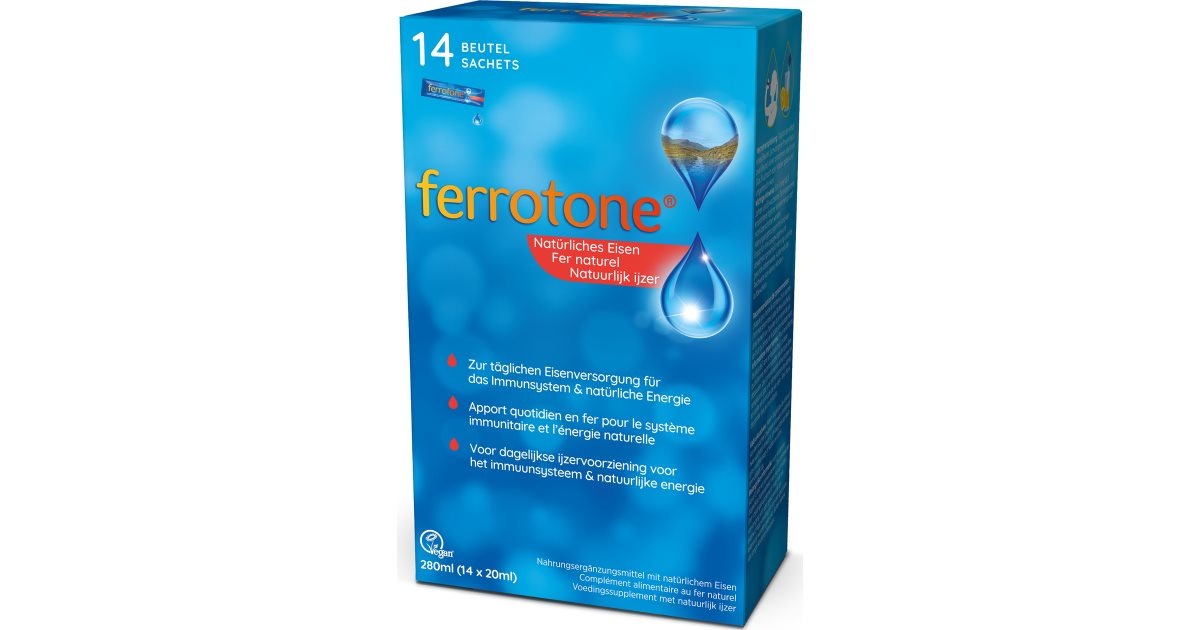 FERROTONE® Natural source of iron sachets avec teneur en fer | notino.fr