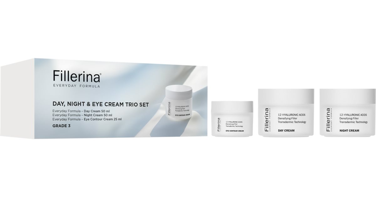 Fillerina Everyday Formula Day, Night & Eye Cream Trio Set set with ...