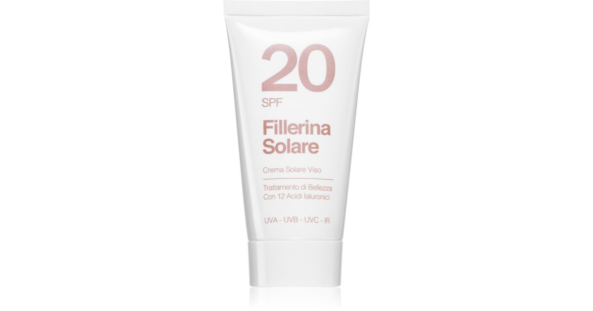 Fillerina Sun Beauty Face Sun Cream Sonnencreme fürs Gesicht SPF 20 ...