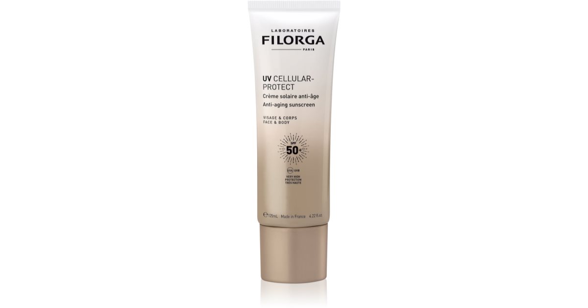 FILORGA UV CELLULAR-PROTEC crema bronceadora para rostro y cuerpo ...